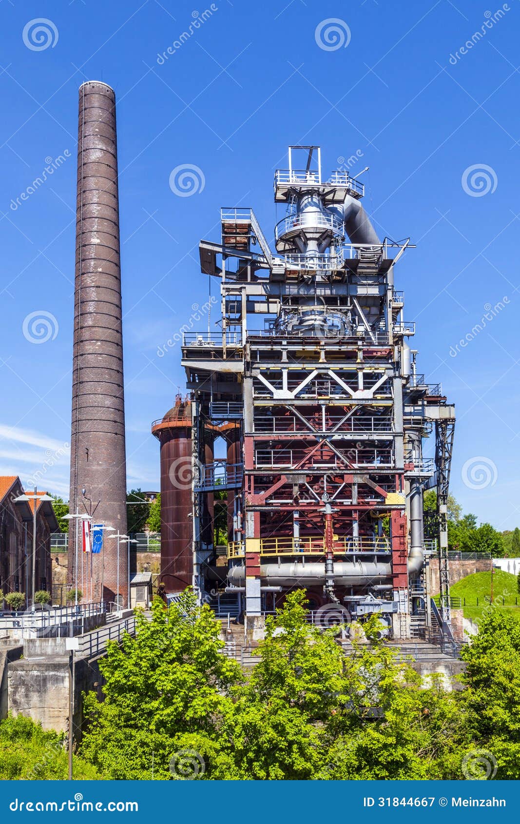 Old iron works monuments stock image. Image of modernization - 31844667