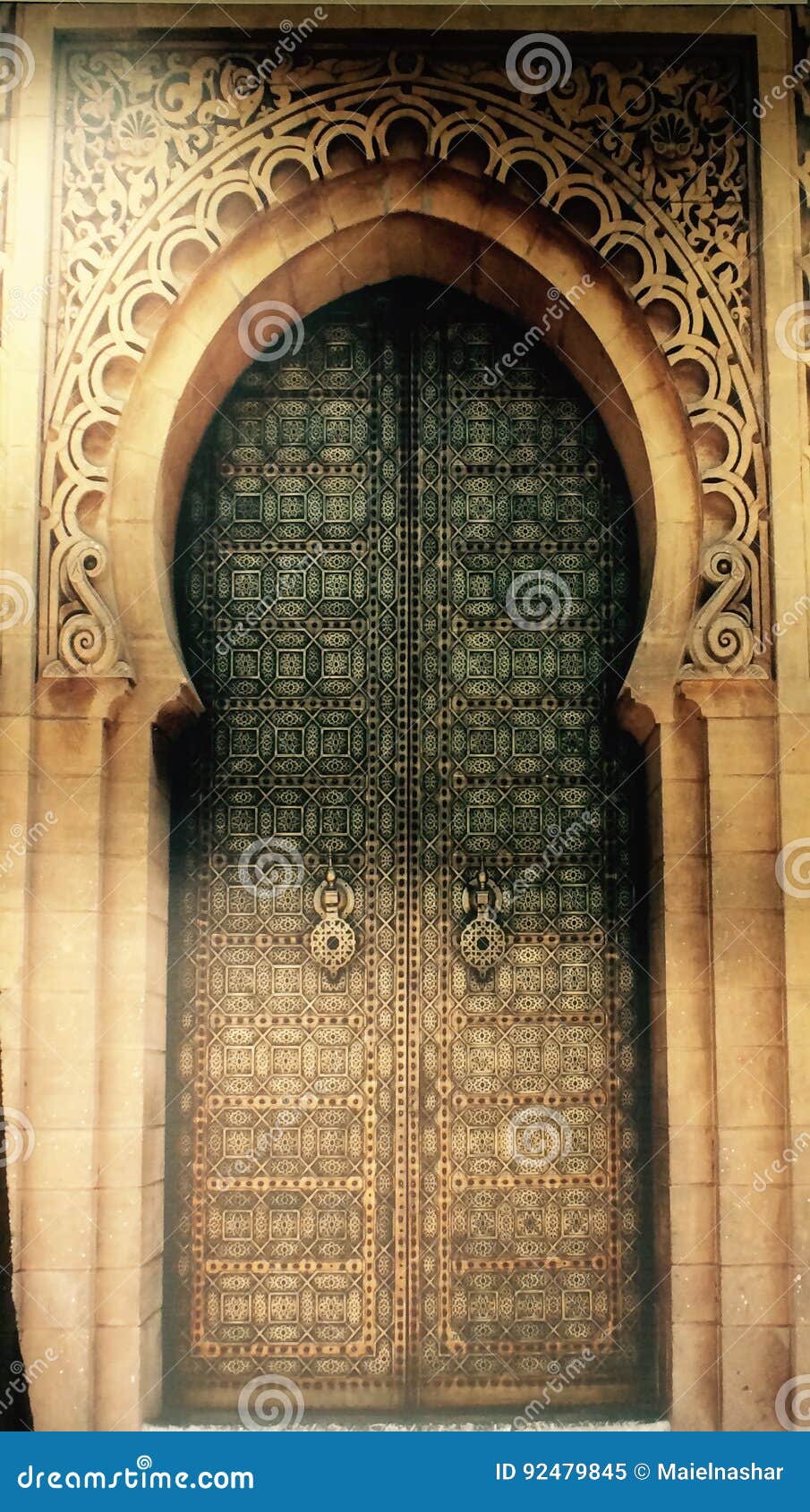 Old islamic gate stock image. Image of motifs, save, saving - 92479845