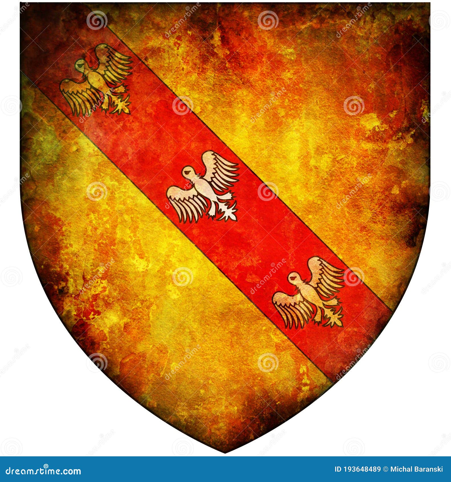 Lorraine coat of arms stock illustration. Illustration of coat - 193648489