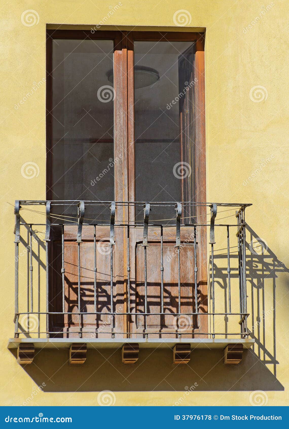 Old italian balcony. stock photo. Image of italian, modern - 37976178