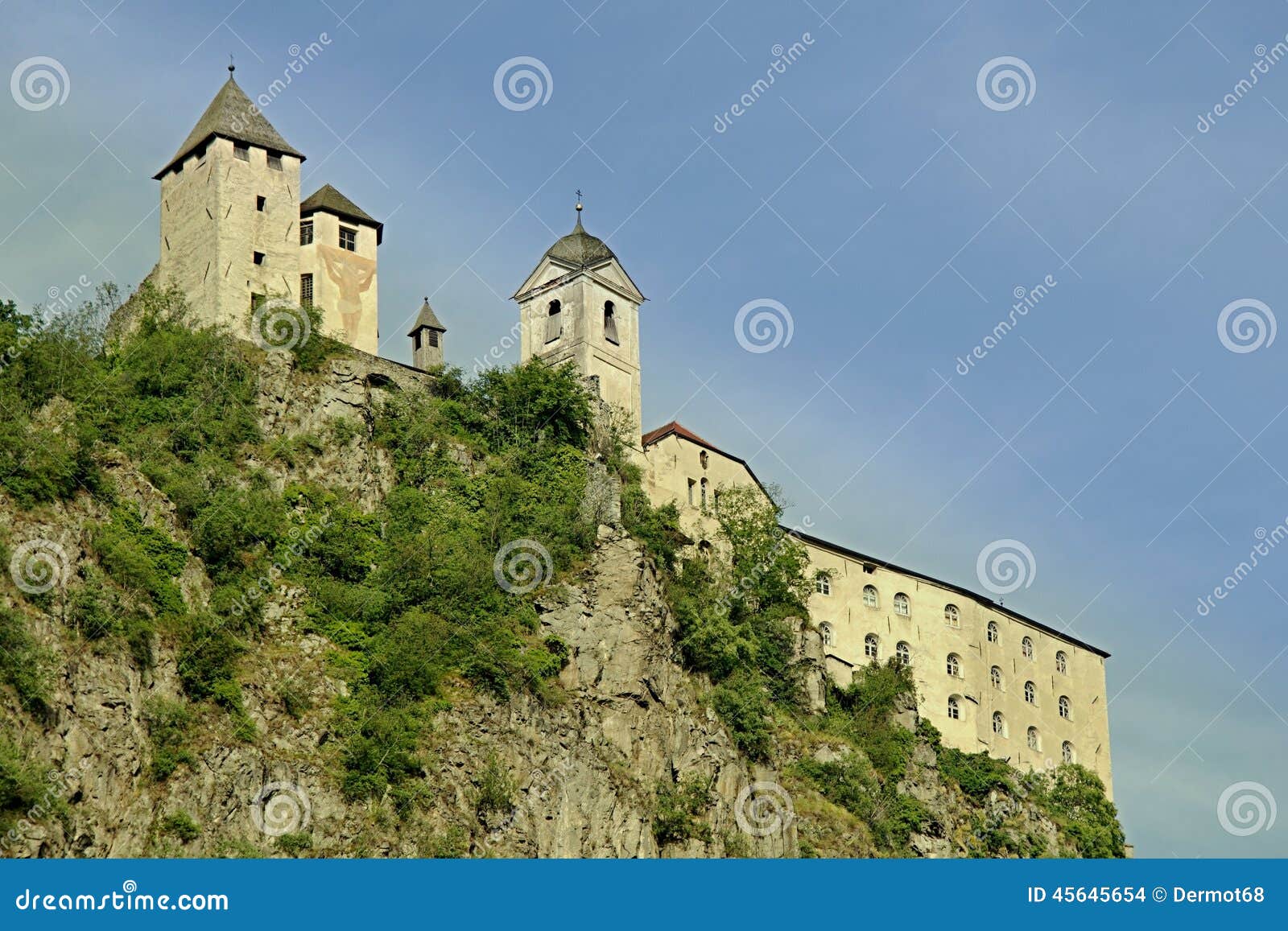 Old Italian castle stock photo. Image of hill, alps, europe - 45645654
