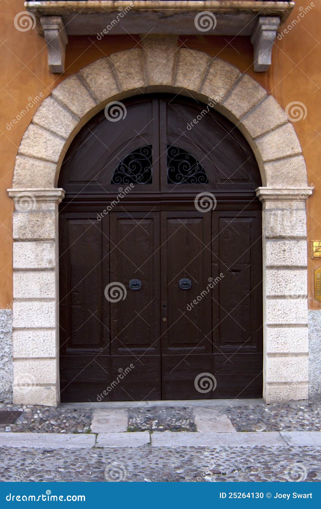 Old Italian door. stock photo. Image of century, door - 25264130