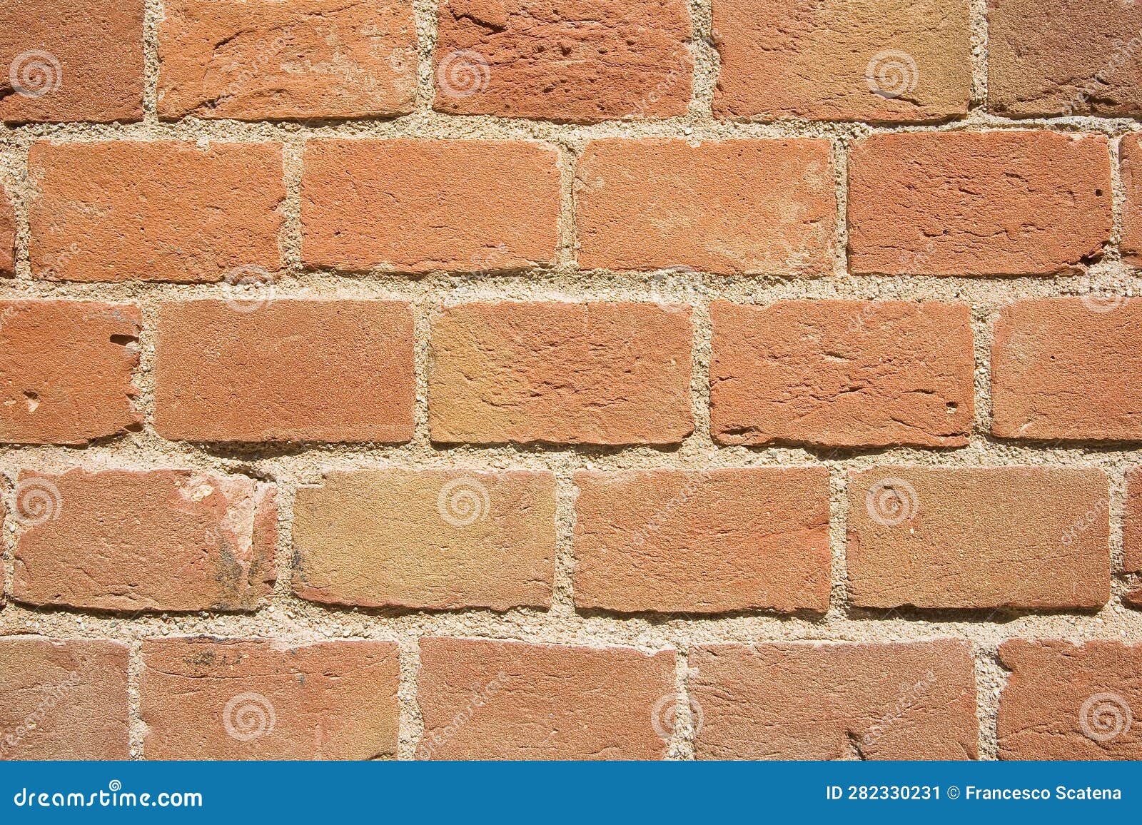 Old Italian Exposed Brick Wall after an Architectural Restoration Stock ...