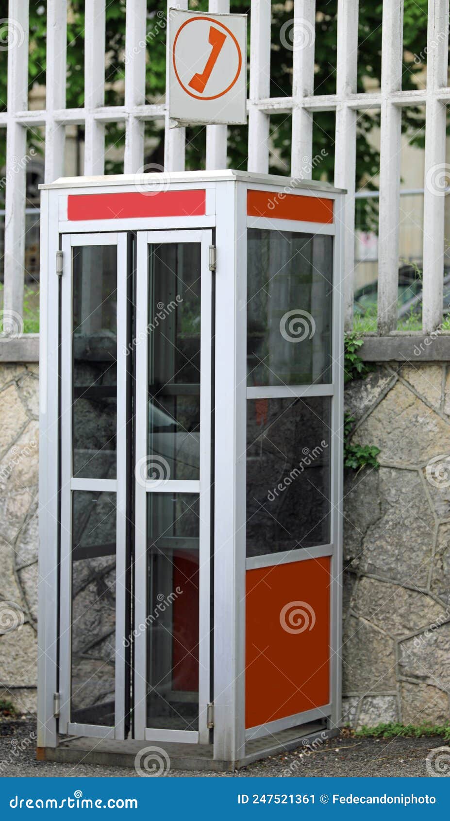 Old Italian Phone Booth Called CABINA TELEFONICA Stock Image - Image of ...