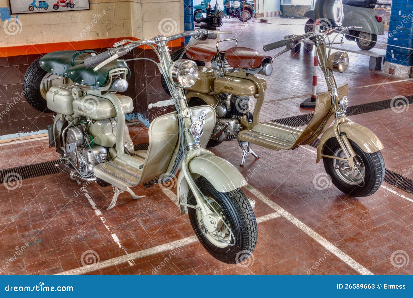 Old italian scooters editorial stock photo. Image of revival - 26589663