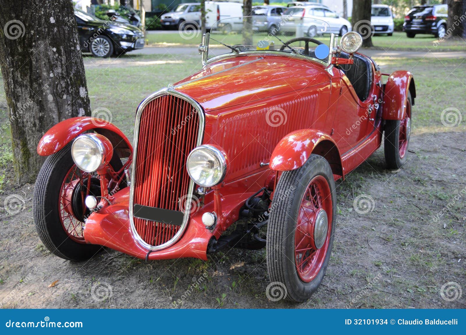 Old italian spider car stock photo. Image of veteran - 32101934