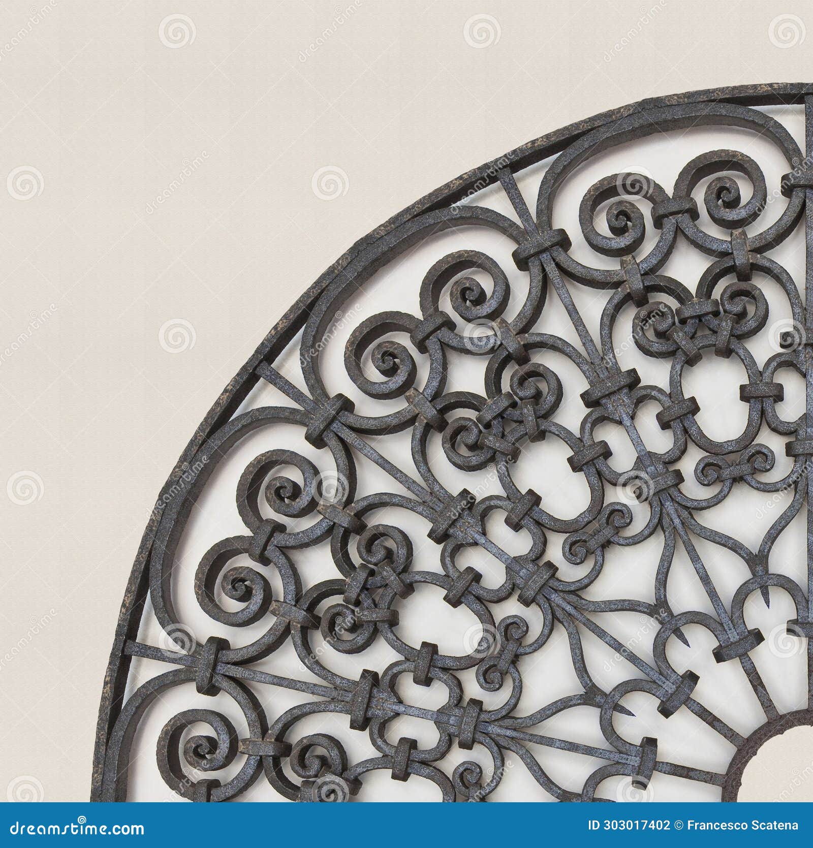 Grating With Floral Patterns Stock Image | CartoonDealer.com #48091693