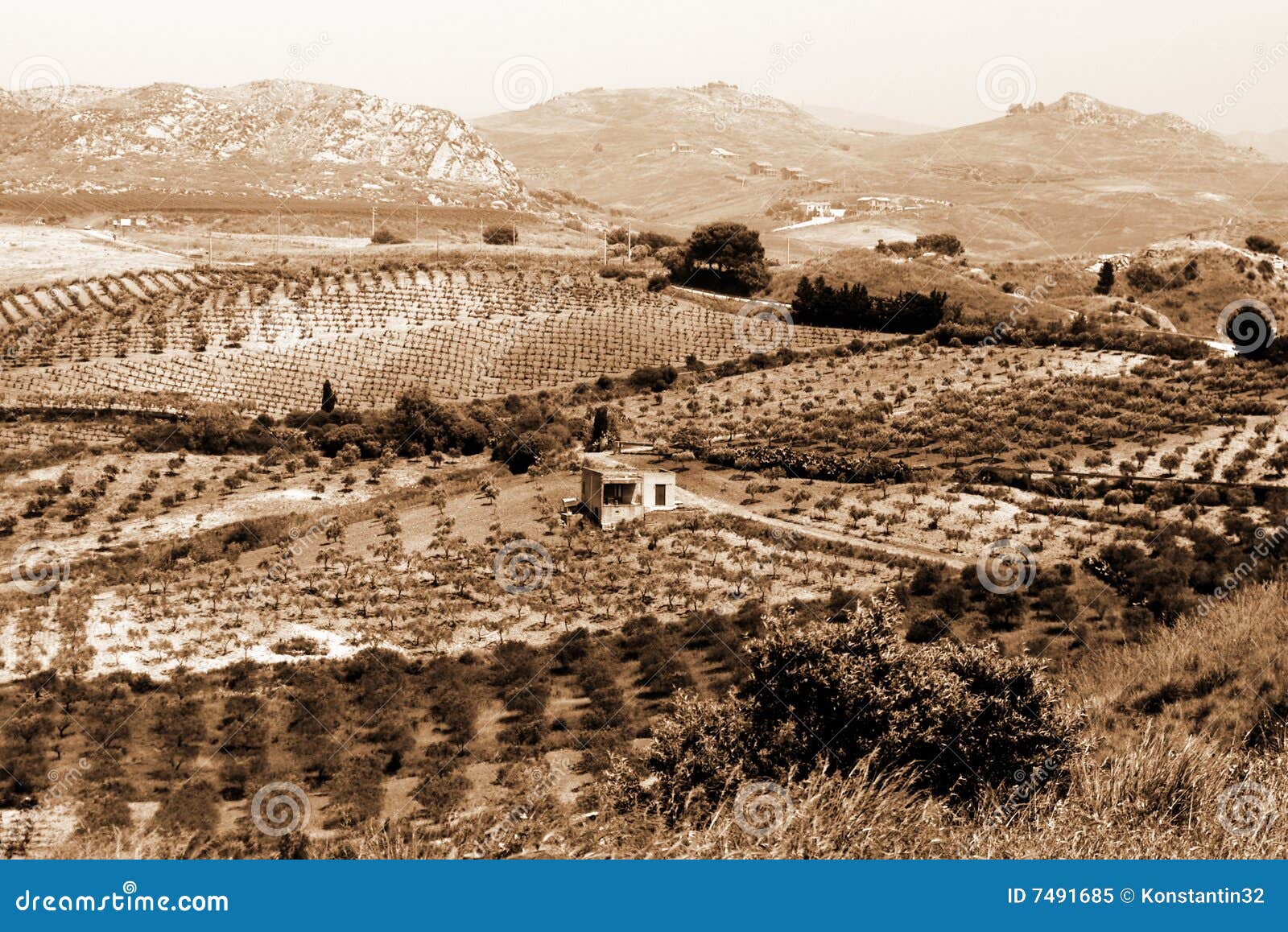 Old Italy ,rural Sicily stock image. Image of vintage - 7491685