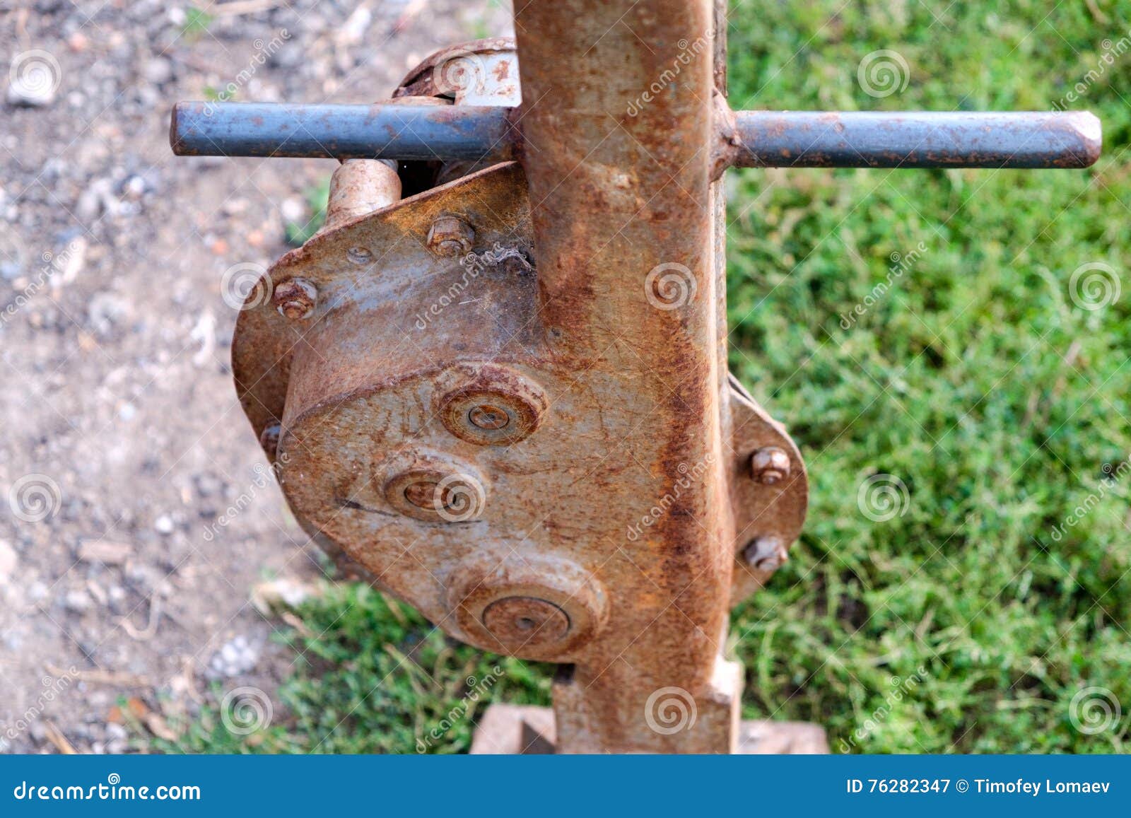 House Lifting Jack. Old Rusty Mechanical Jack Stock Image - Image of ...