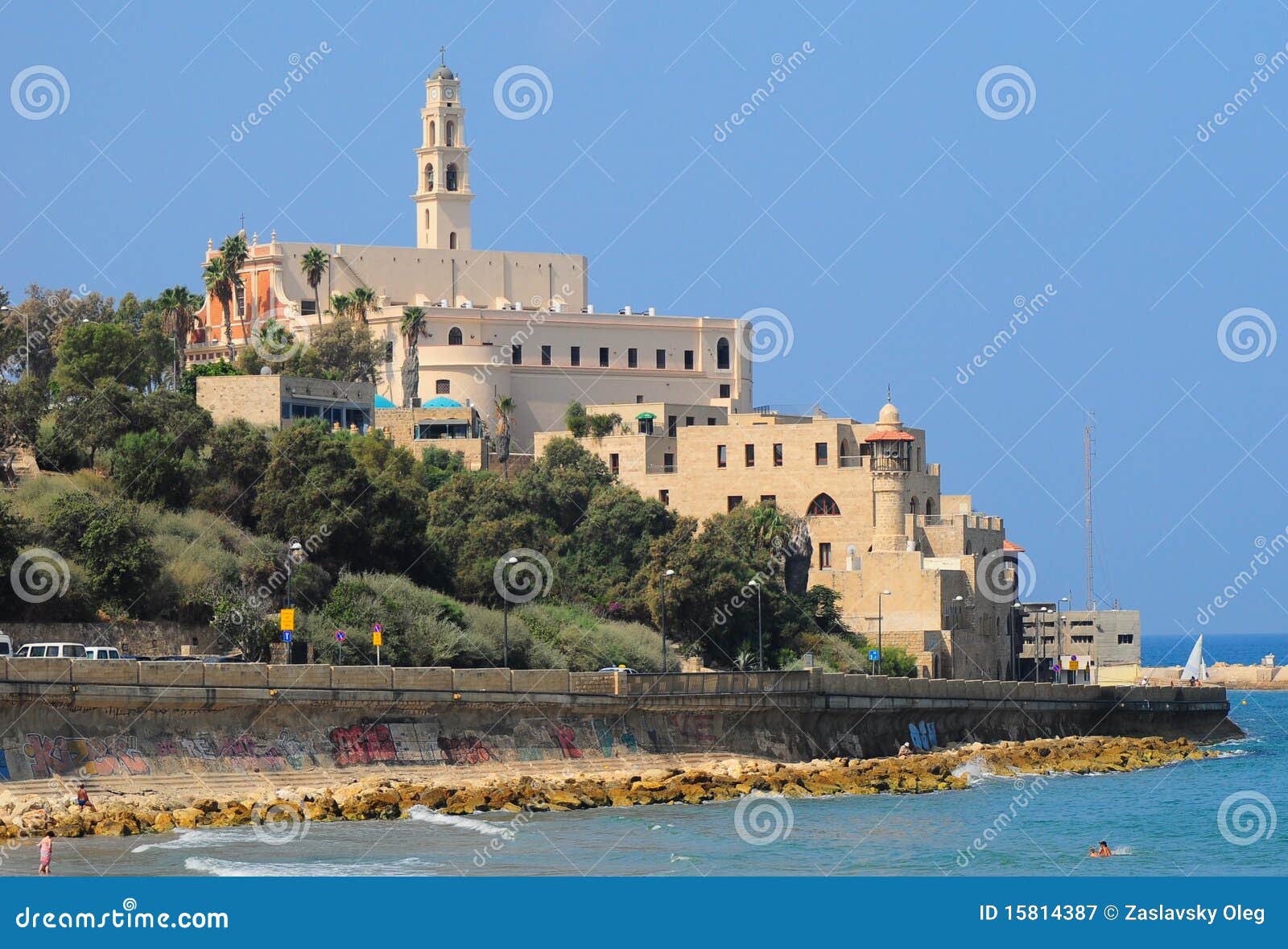 Old Jaffa. stock image. Image of israeli, christianity - 15814387