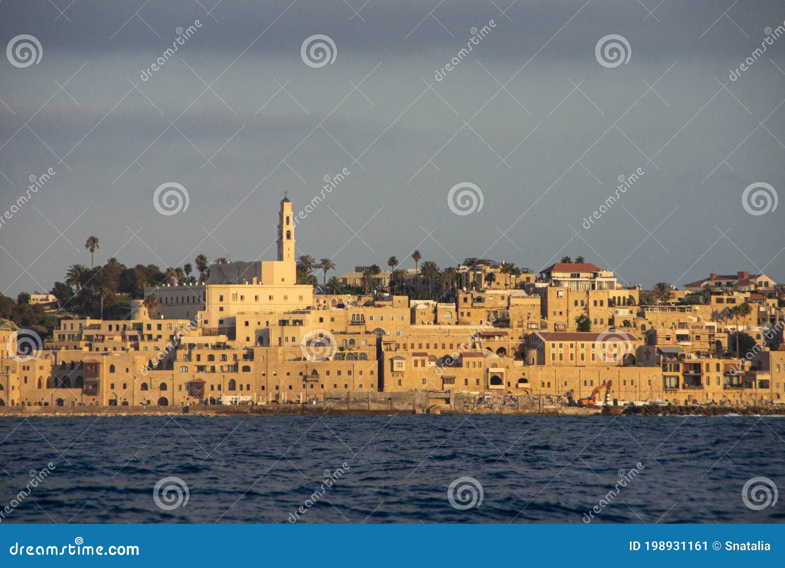Old Jaffa Buildings from the Sea Stock Image - Image of beautiful ...