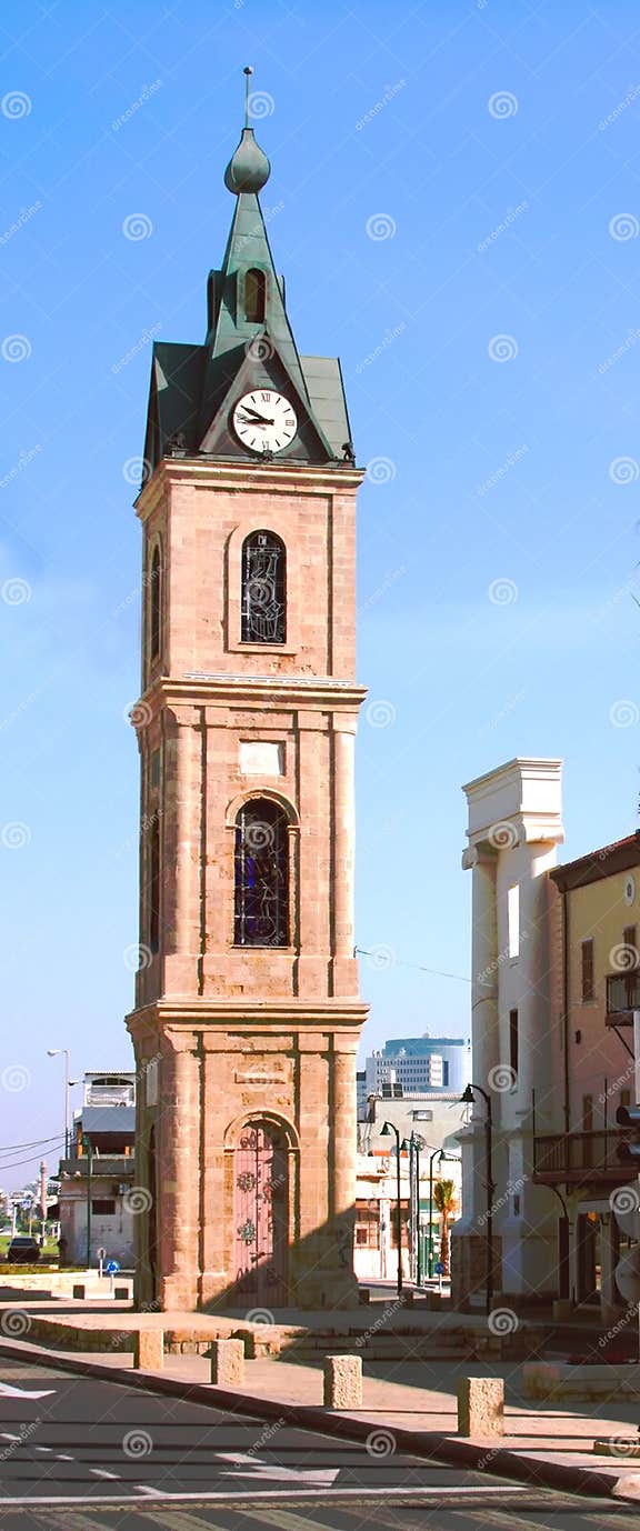 Old Jaffa - the Clock Tower Stock Photo - Image of clock, mediterranean ...