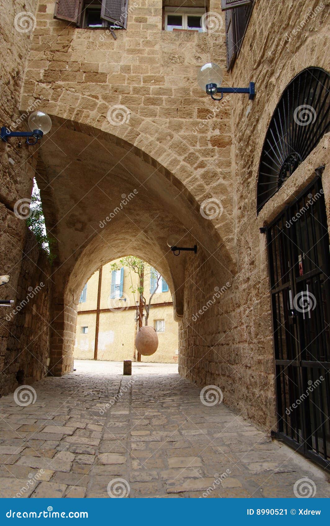 Old Jaffo street stock image. Image of tourism, narrow - 8990521