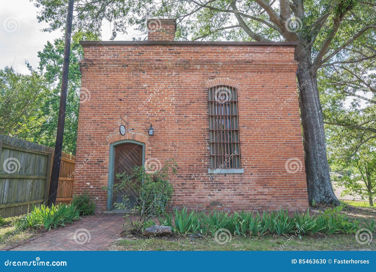Old Jail. stock photo. Image of retro, fence, jail, prison - 85463630