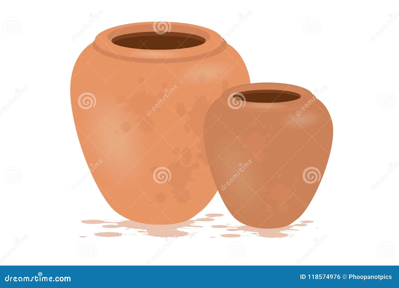 Old Jar on White Background Stock Vector - Illustration of object ...