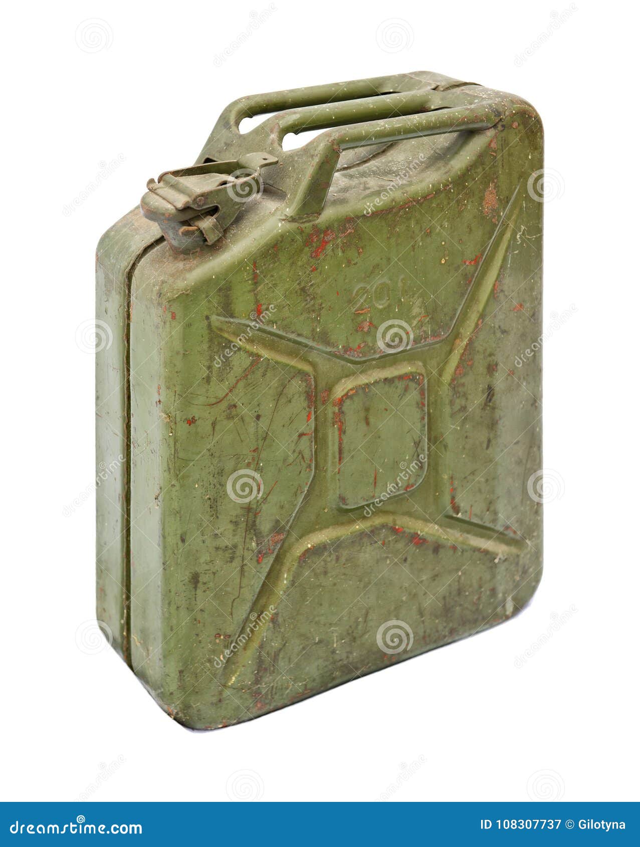 Old jerry can stock image. Image of classic, energy - 108307737