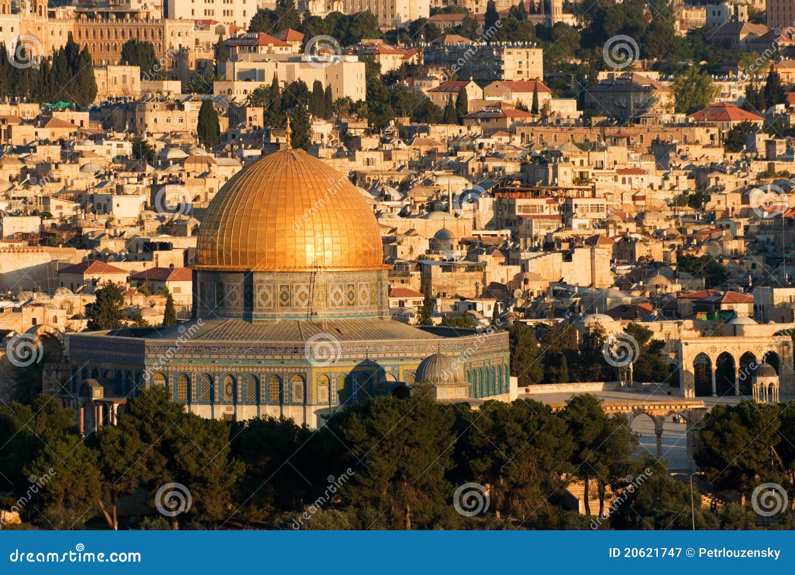 Old Jerusalem, Israel - Dome of the Rock Stock Image - Image of ...