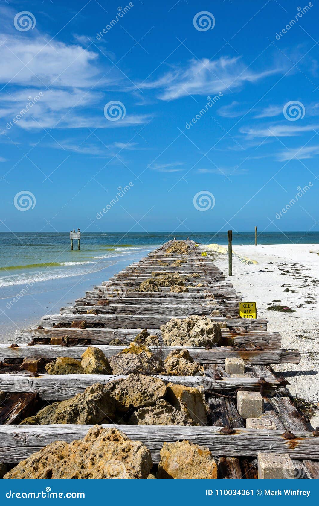 Old Jetty on Coastline stock image. Image of summer - 110034061