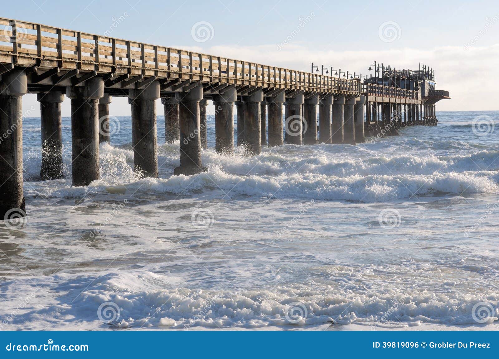 Old Jetty in Swakopmund Namibia Stock Photo - Image of waves, jetty ...