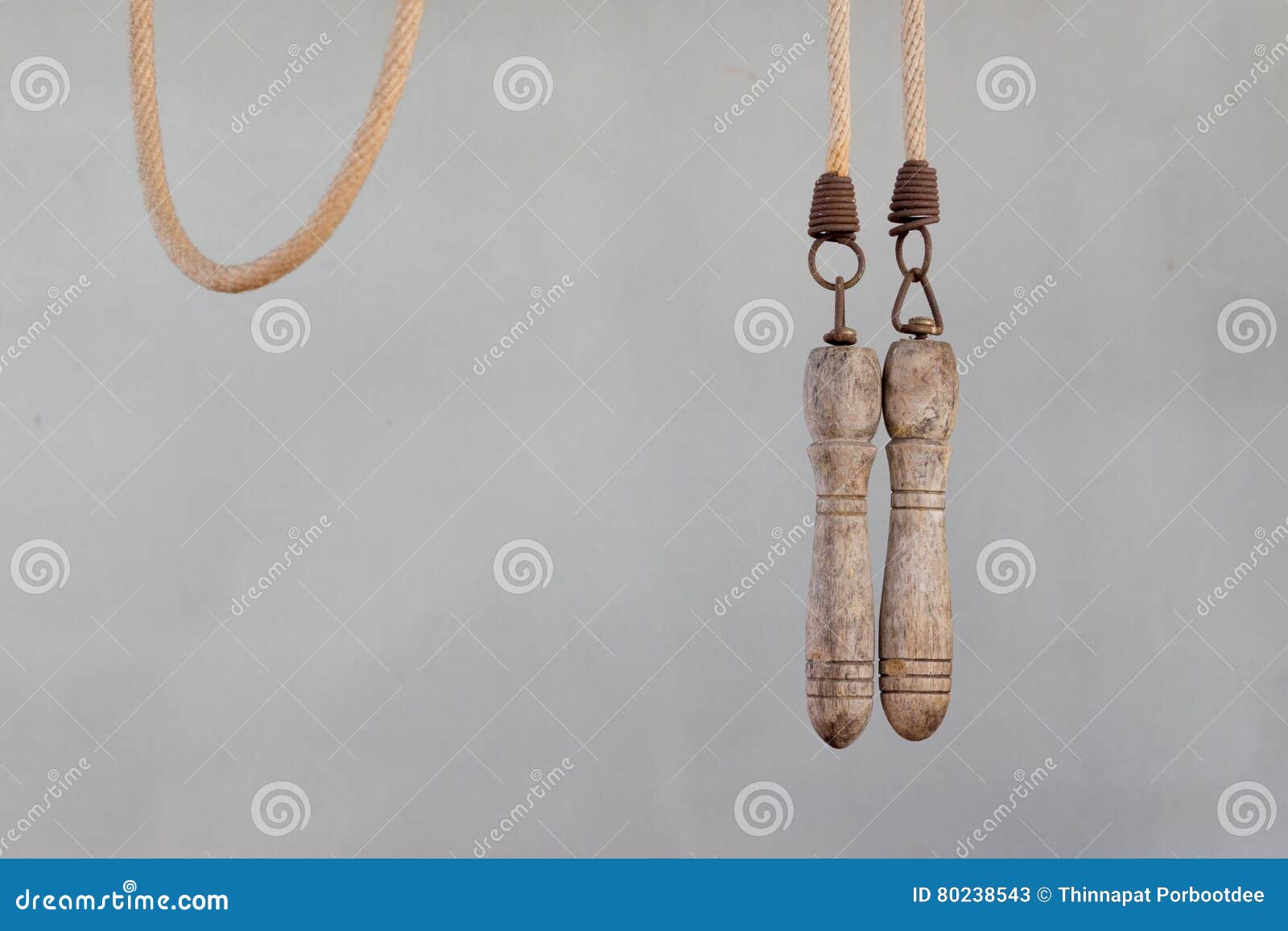 Old jump rope stock image. Image of wooden, background - 80238543