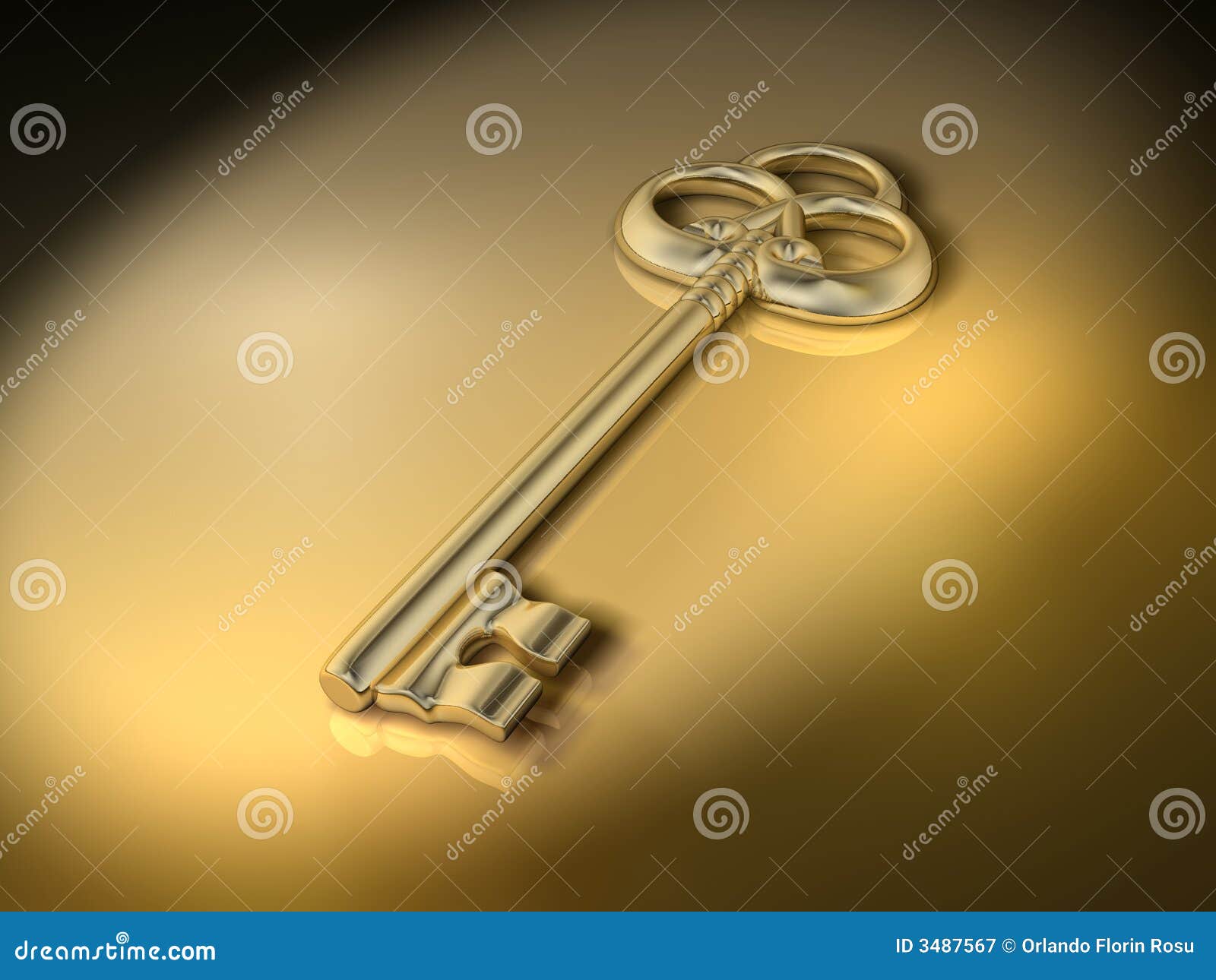 Old key 1 stock illustration. Illustration of conceptual - 3487567