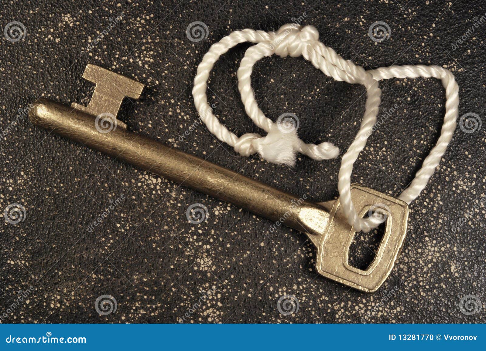 Old Key stock photo. Image of white, knot, wire, grunge - 13281770