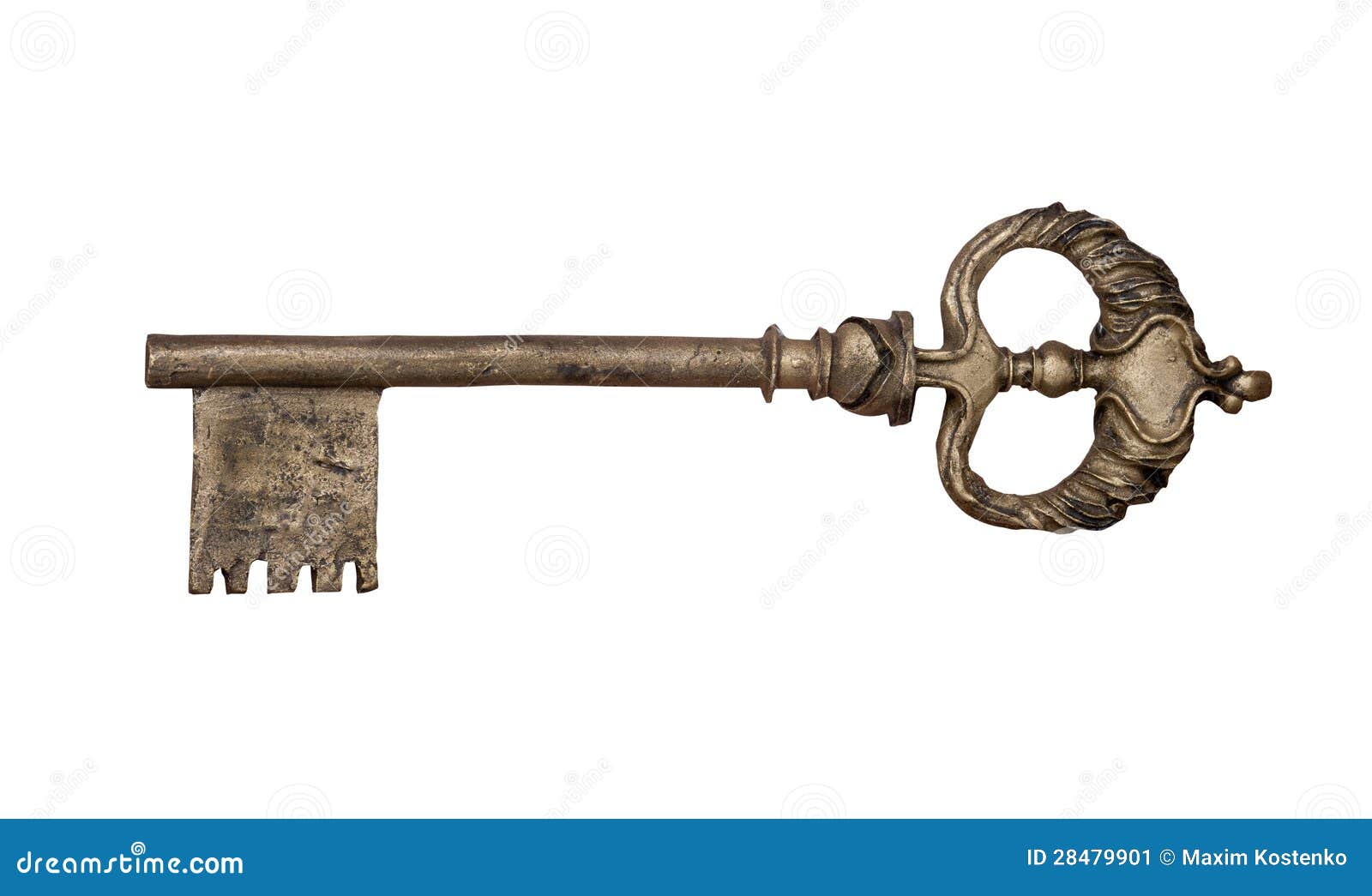 Old key stock image. Image of bronze, detail, antique - 28479901