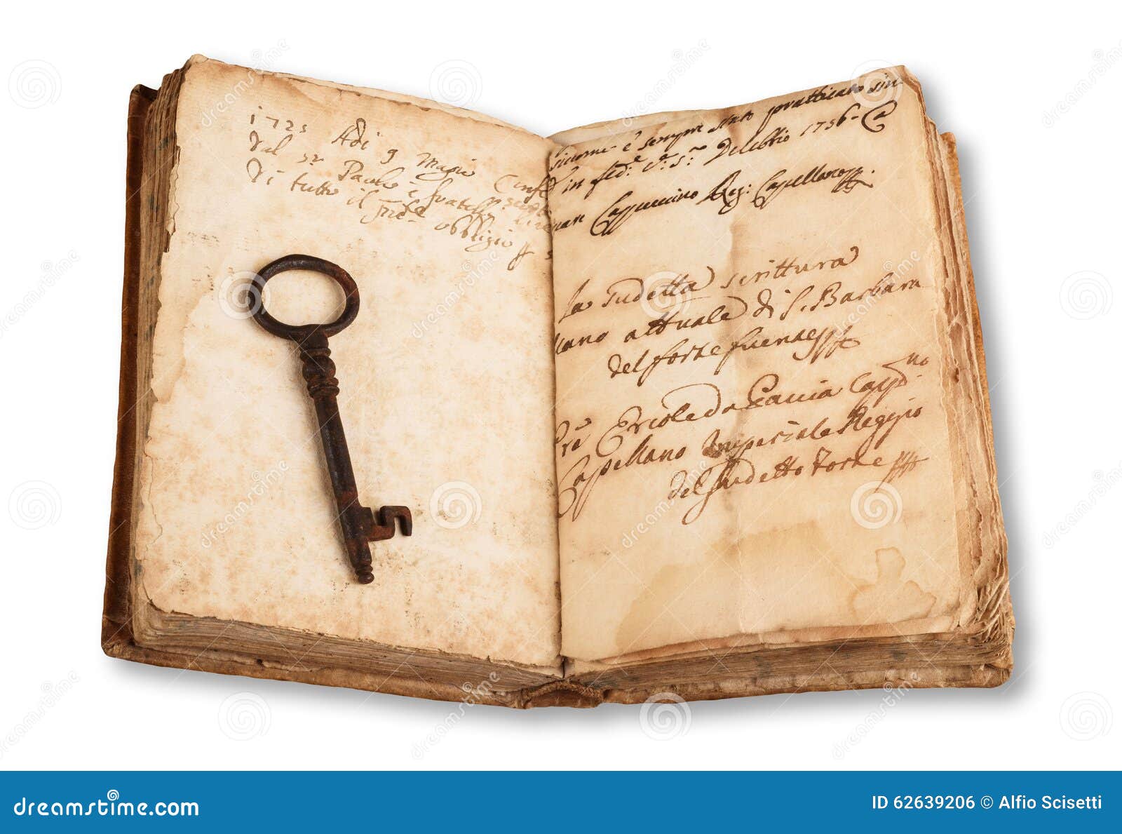 Old key and book stock photo. Image of retro, open, white - 62639206