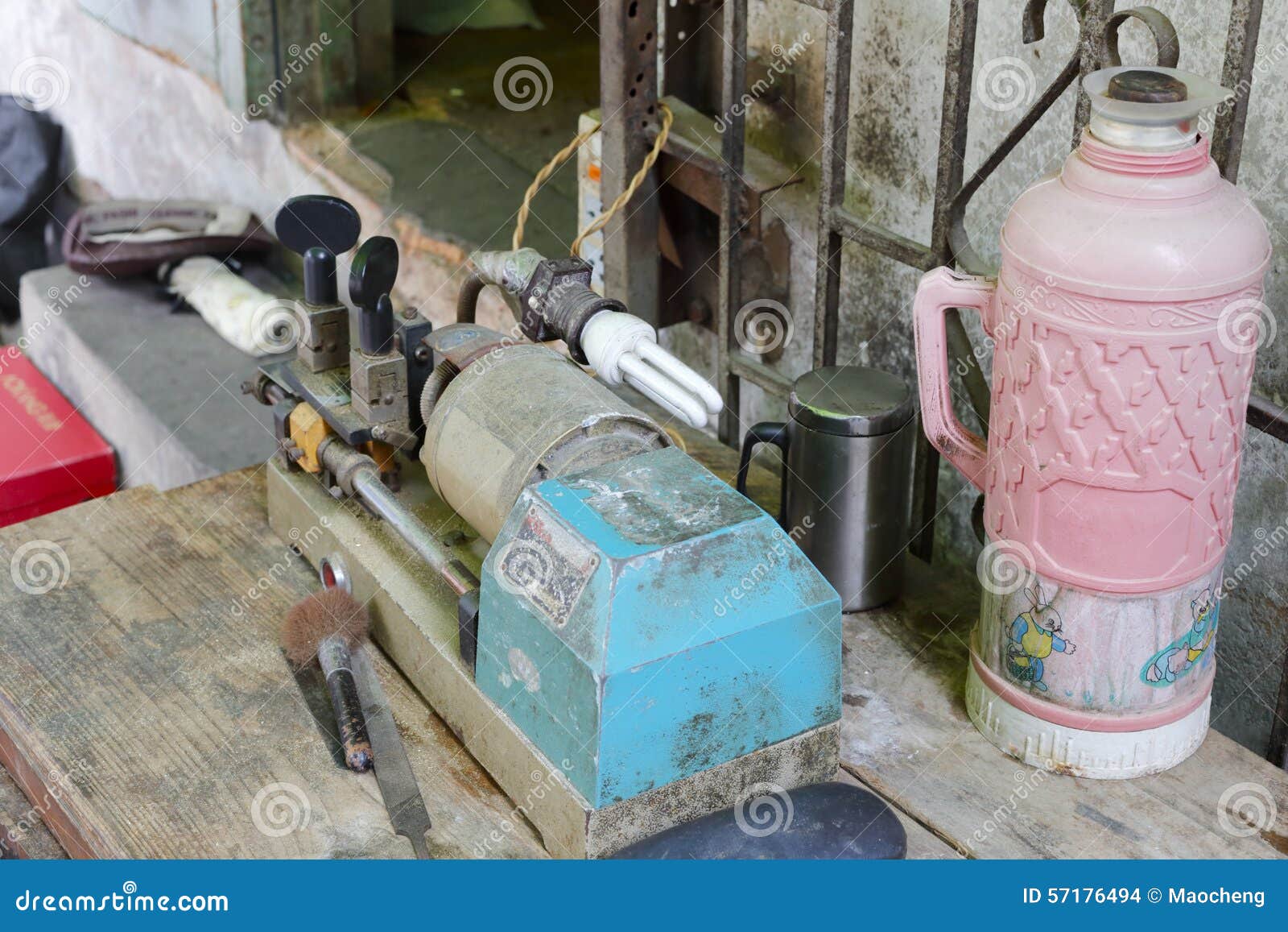 Old key copying machine stock photo. Image of equipment - 57176494