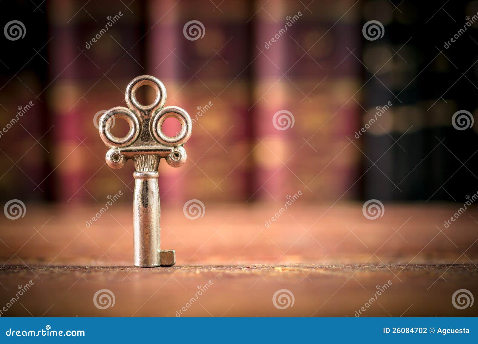 Old Key on a Desk - Copy-space Stock Photo - Image of object, metallic ...