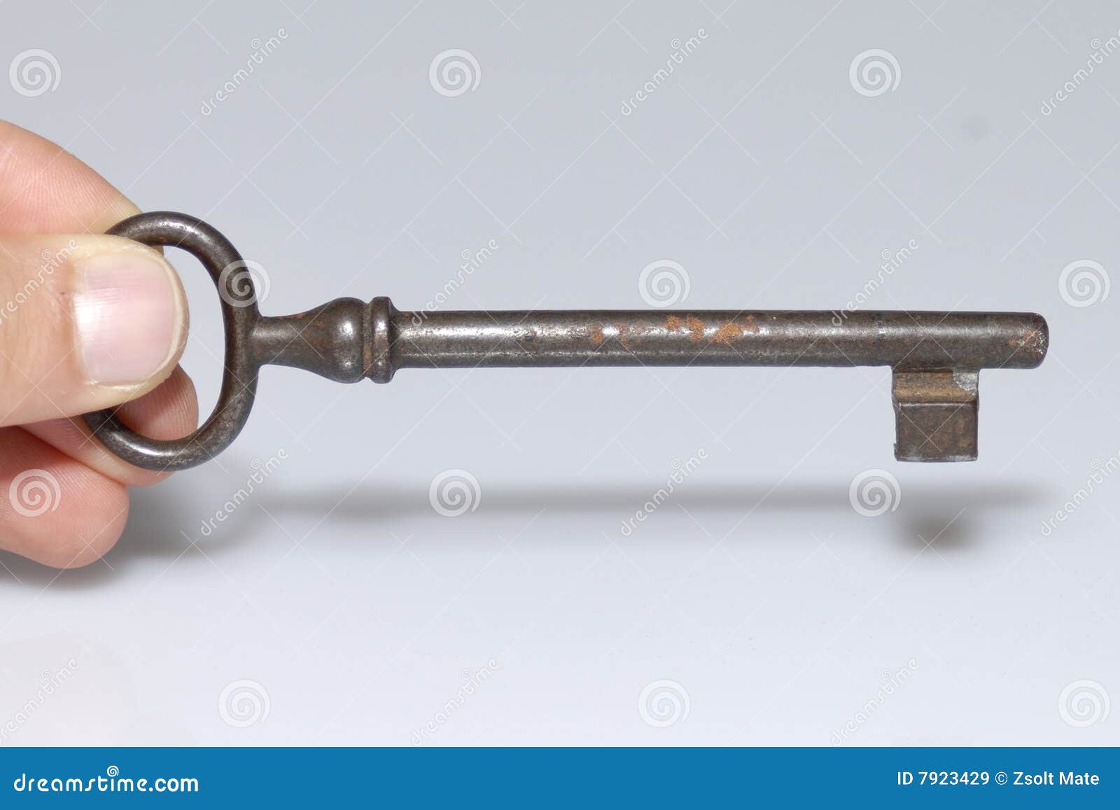 Old key in hand stock image. Image of retro, access, living - 7923429