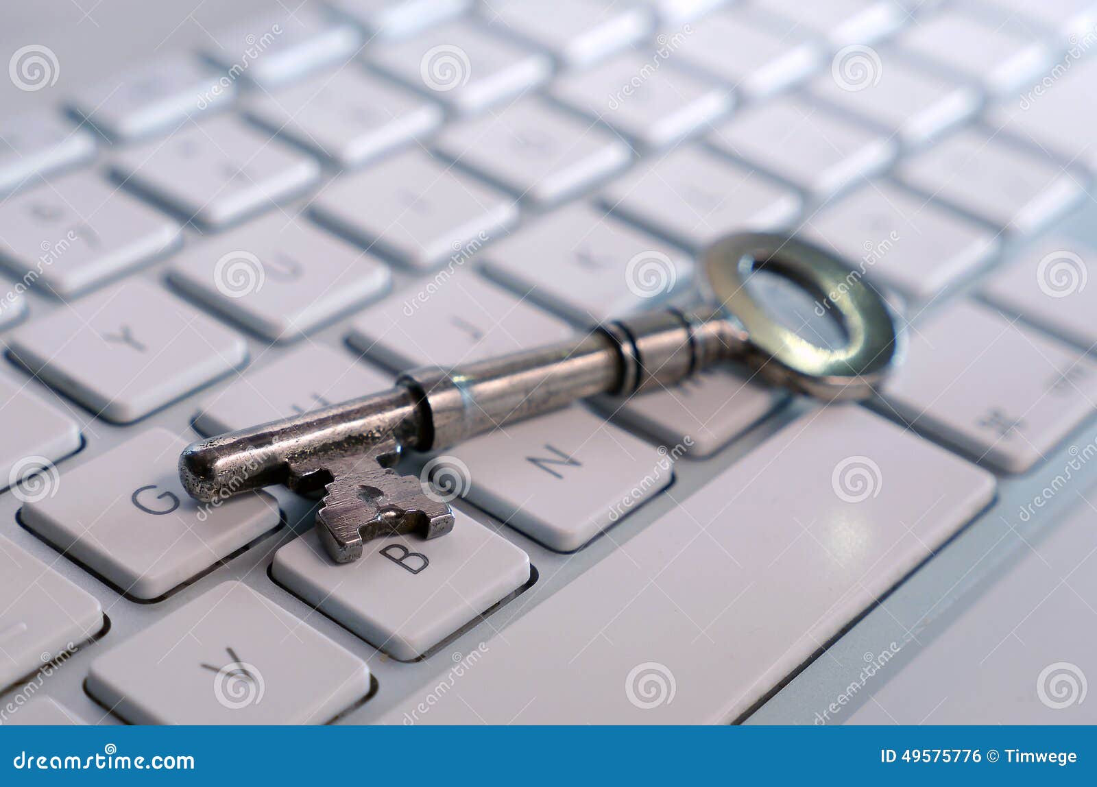 Old key on keyboard stock photo. Image of keys, computer - 49575776