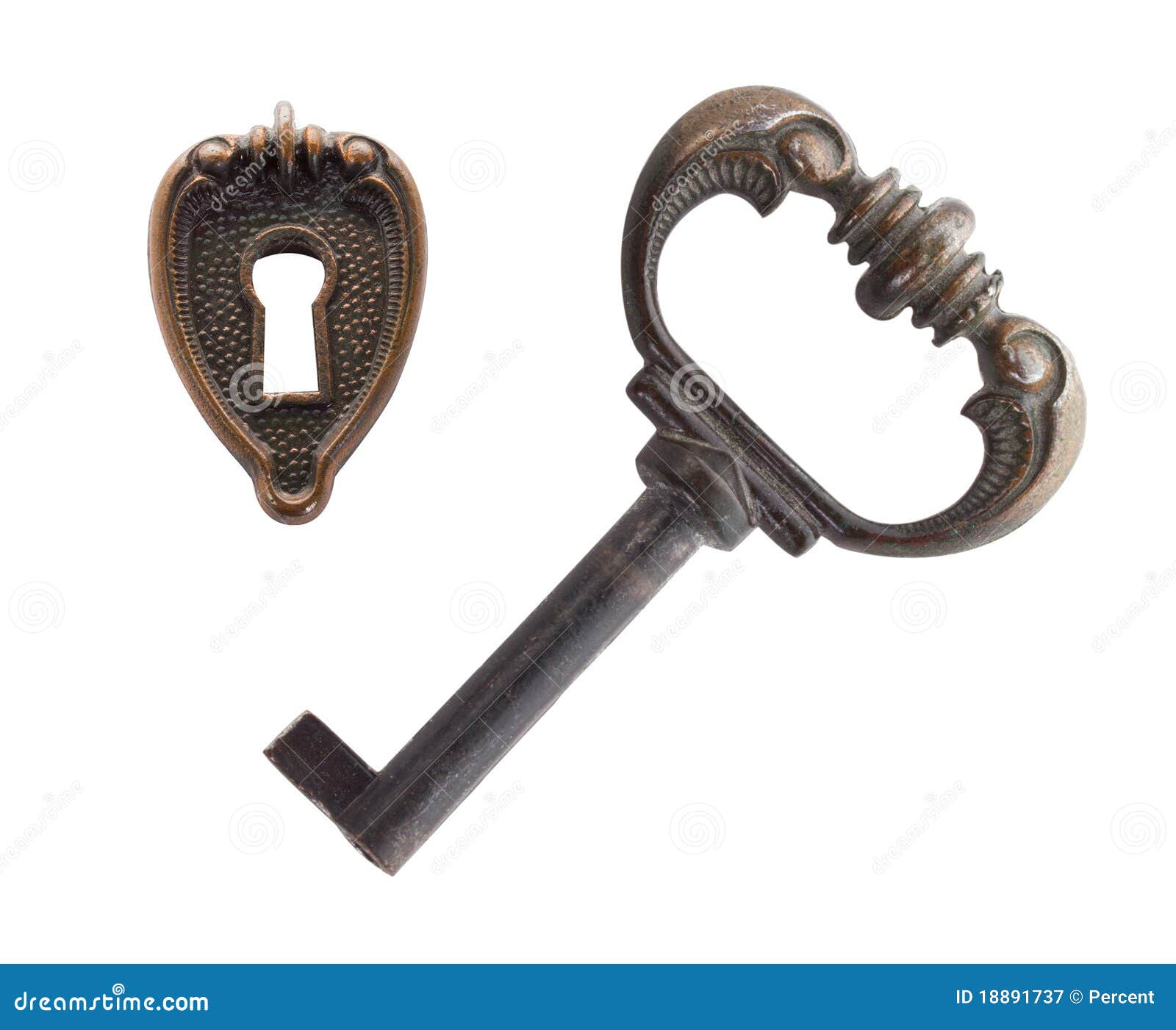 Old key and keyhole stock image. Image of antique, close - 18891737