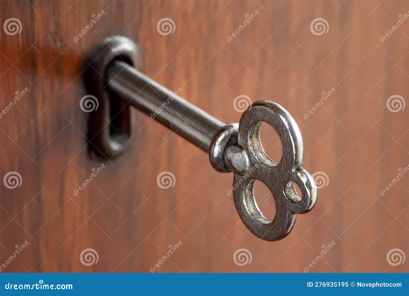 Old Key. Old Key in the Keyhole. Key for the Lock. Small Depth of Field ...