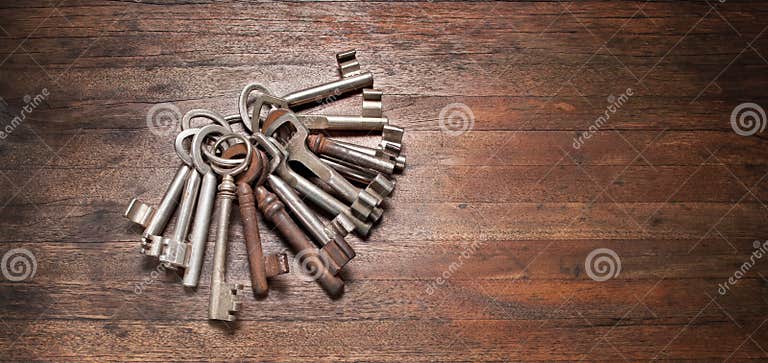 Old Key Keys Background stock photo. Image of banner - 66010890