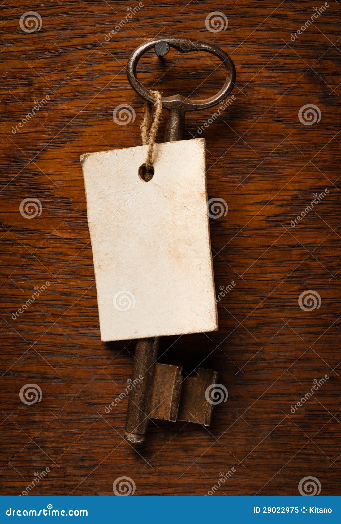 Old Key with Label stock image. Image of attached, copy - 29022975