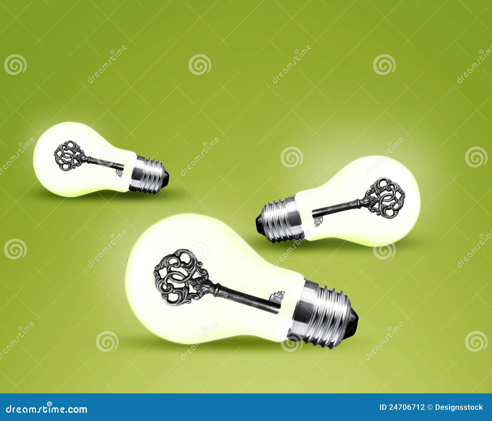 Old key in light bulb stock photo. Image of gold, lock - 24706712