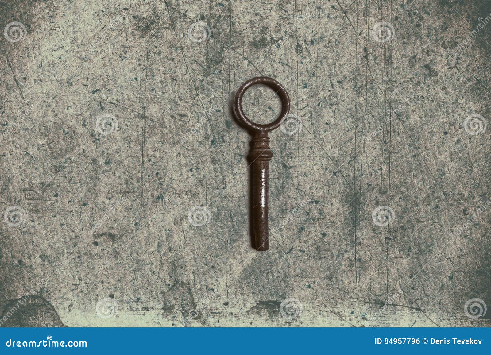 Old Key on the Old Textured Paper with Natural Patterns Stock Photo ...