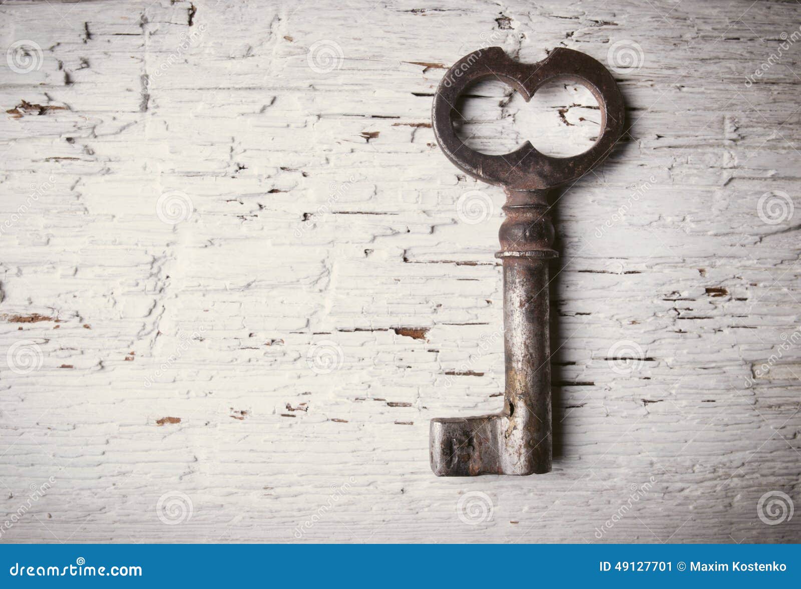 Old key on table stock image. Image of dirty, residential - 49127701