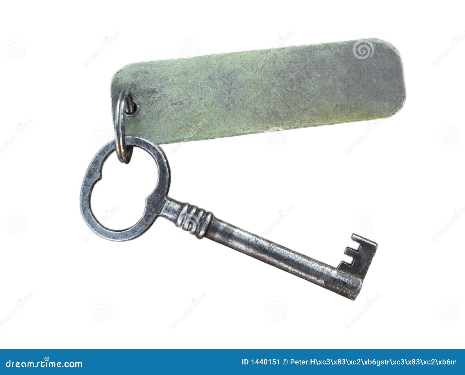 Old Key and Tag stock image. Image of lock, metallic, unlock - 1440151