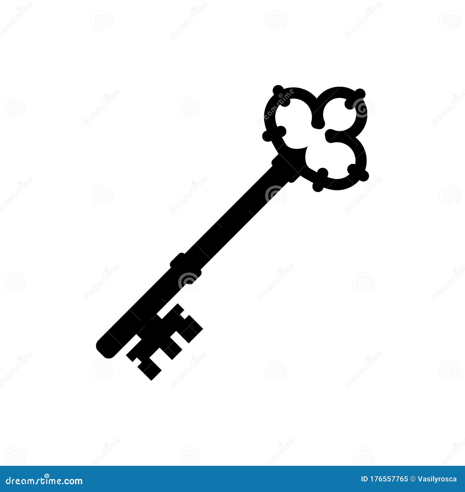 Old Key Vector House Icon Logo. Old Key Silhouette Antique Lock ... Old Key Vector House Icon Logo. Old Key Silhouette Antique Lock ...
