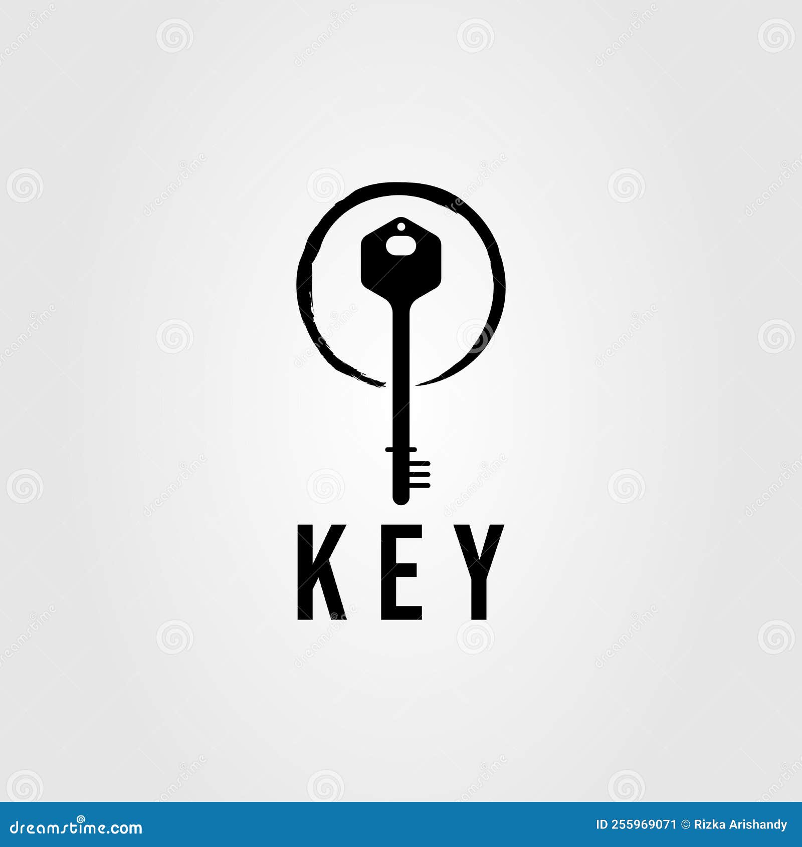 Old Key or Vintage Lock Logo Vector Illustration Design Stock Vector ...