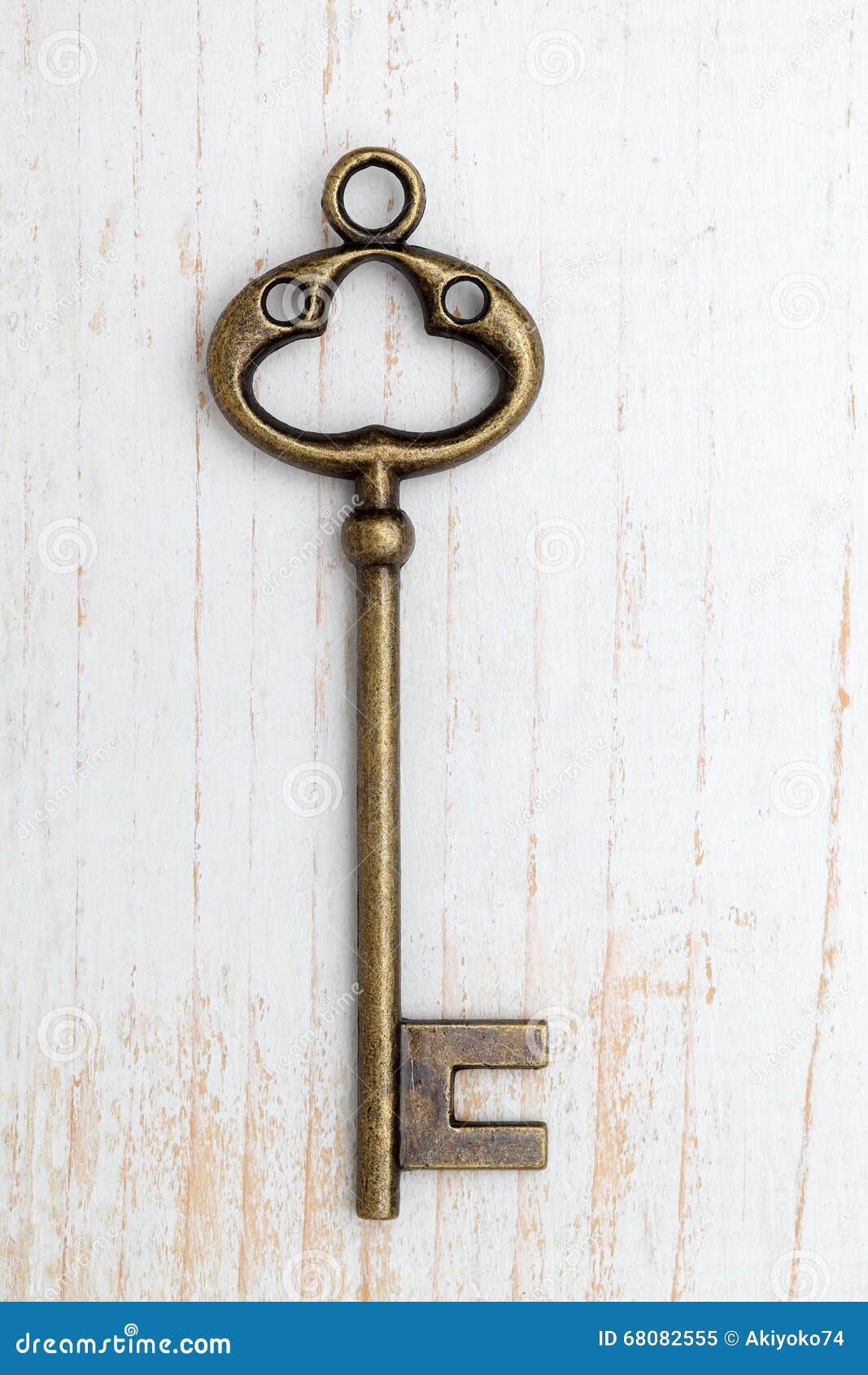 Old key on wood background stock image. Image of iron - 68082555
