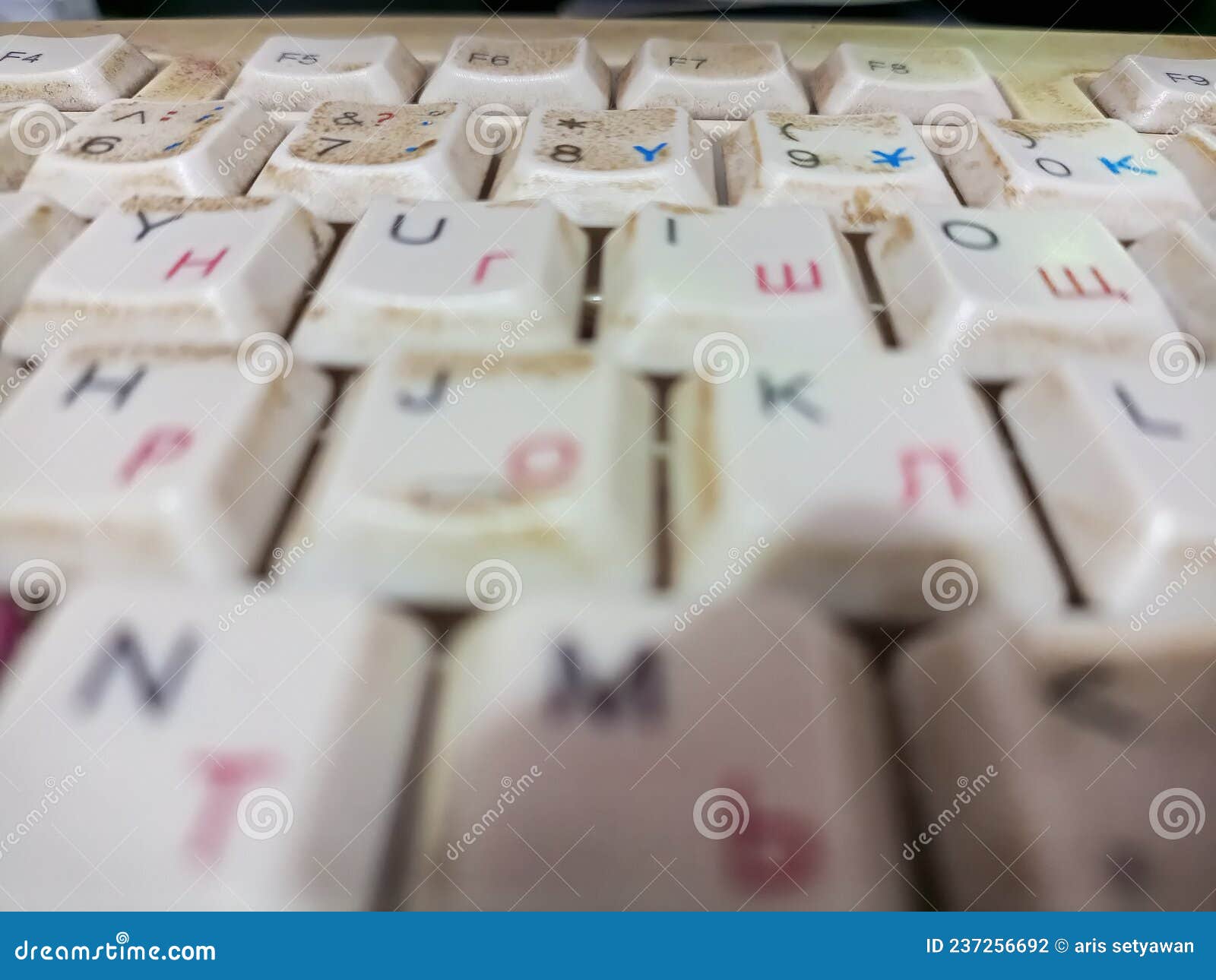Old keyboard stock photo. Image of desain, keyboard - 237256692