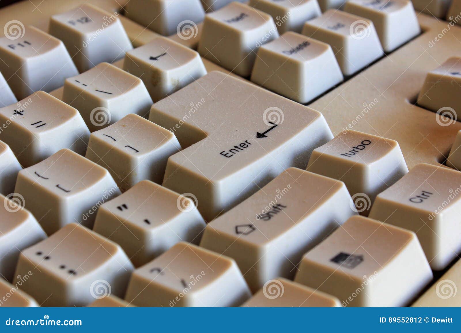 Old keyboard stock photo. Image of close, bulky, keyboard - 89552812