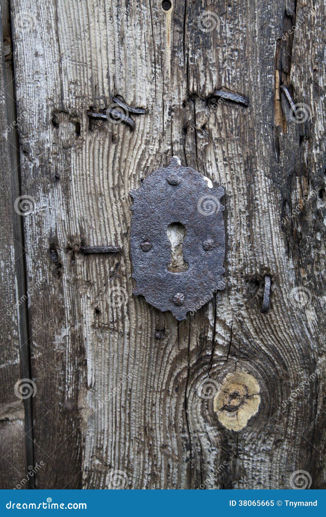 Old Keyhole in Wooden Door stock image. Image of gate - 38065665