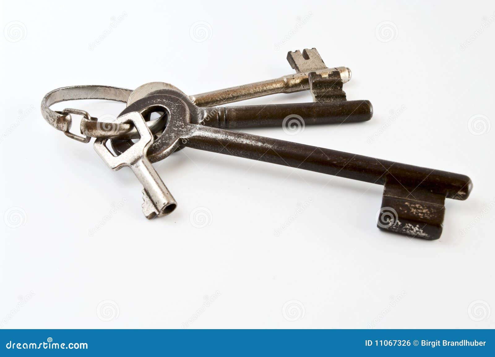 Old keys stock photo. Image of white, symbol, isolated - 11067326