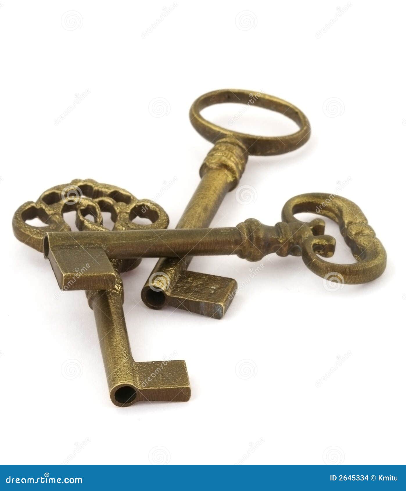 Old keys stock photo. Image of pile, isolated, golden - 2645334