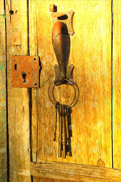 Old keys stock image. Image of worn, locks, grain, door - 6699779