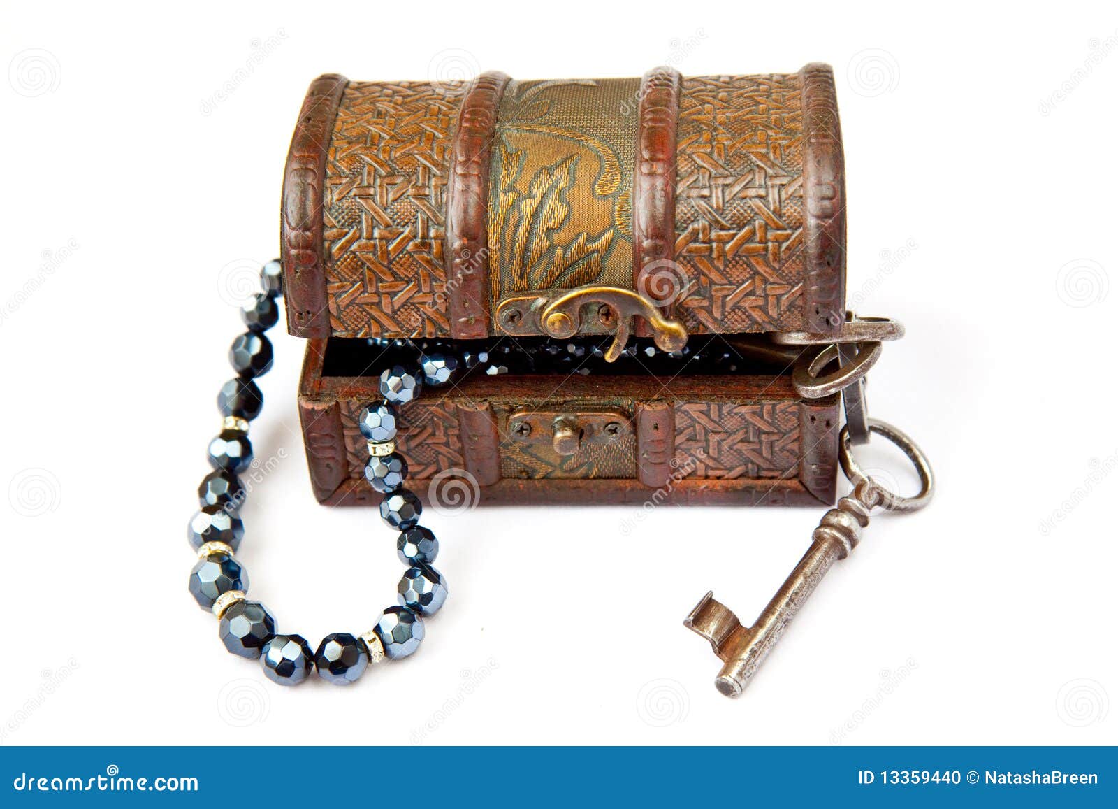 Old keys in a chest stock photo. Image of decor, modern - 13359440